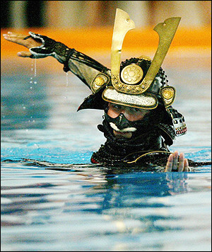 School of hard knocks: swimming in Japanese armour