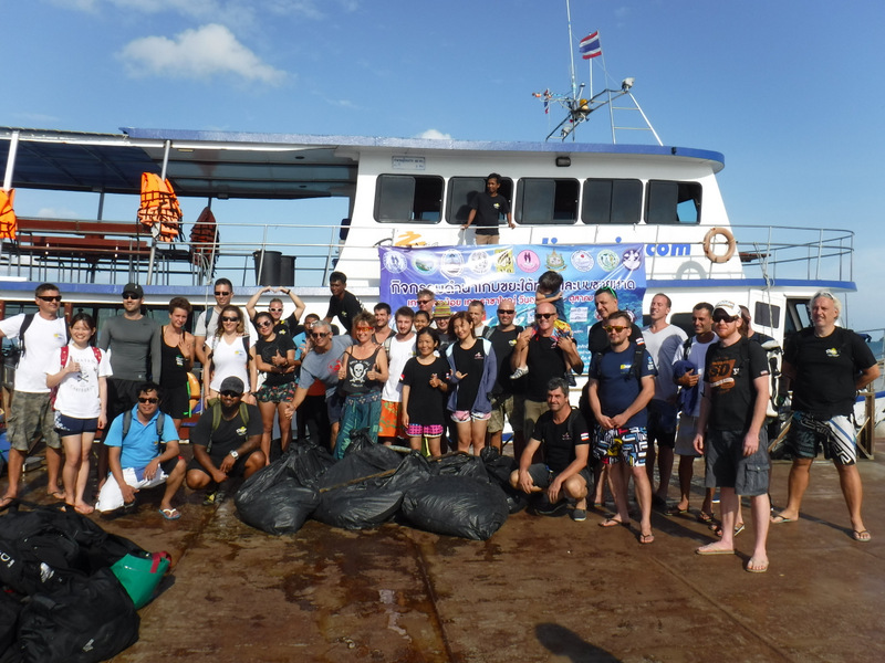 Beach, coral reef clean-up nets 506kg of garbage