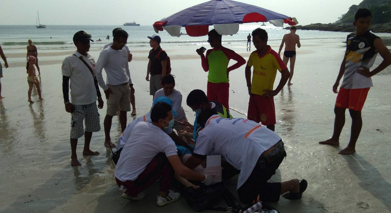 Yacht charter tourist’s leg broken in jet-ski collision off Phuket beach
